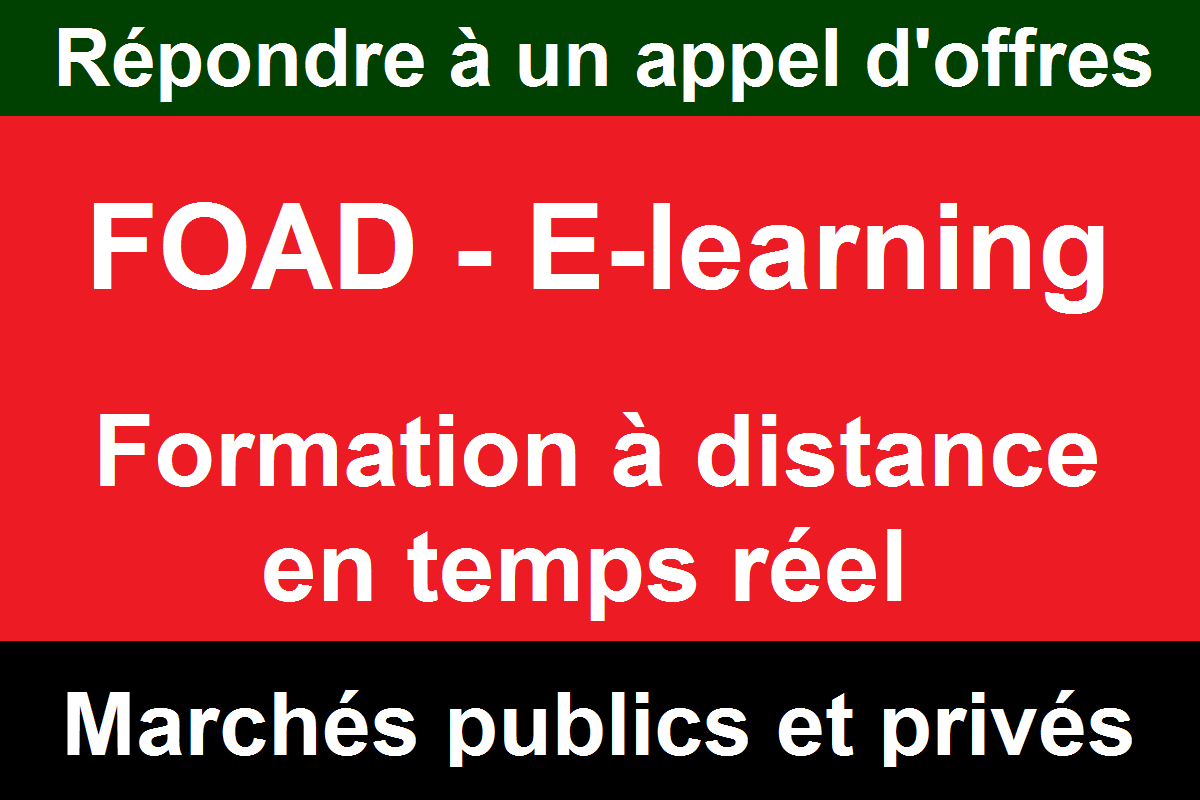 Formation marchés publics à distance (E-learning, FOAD)
